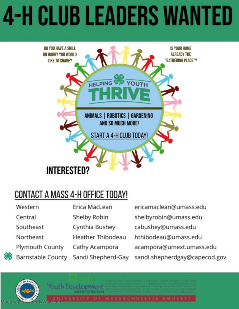 4-H Youth Development - Barnstable County
