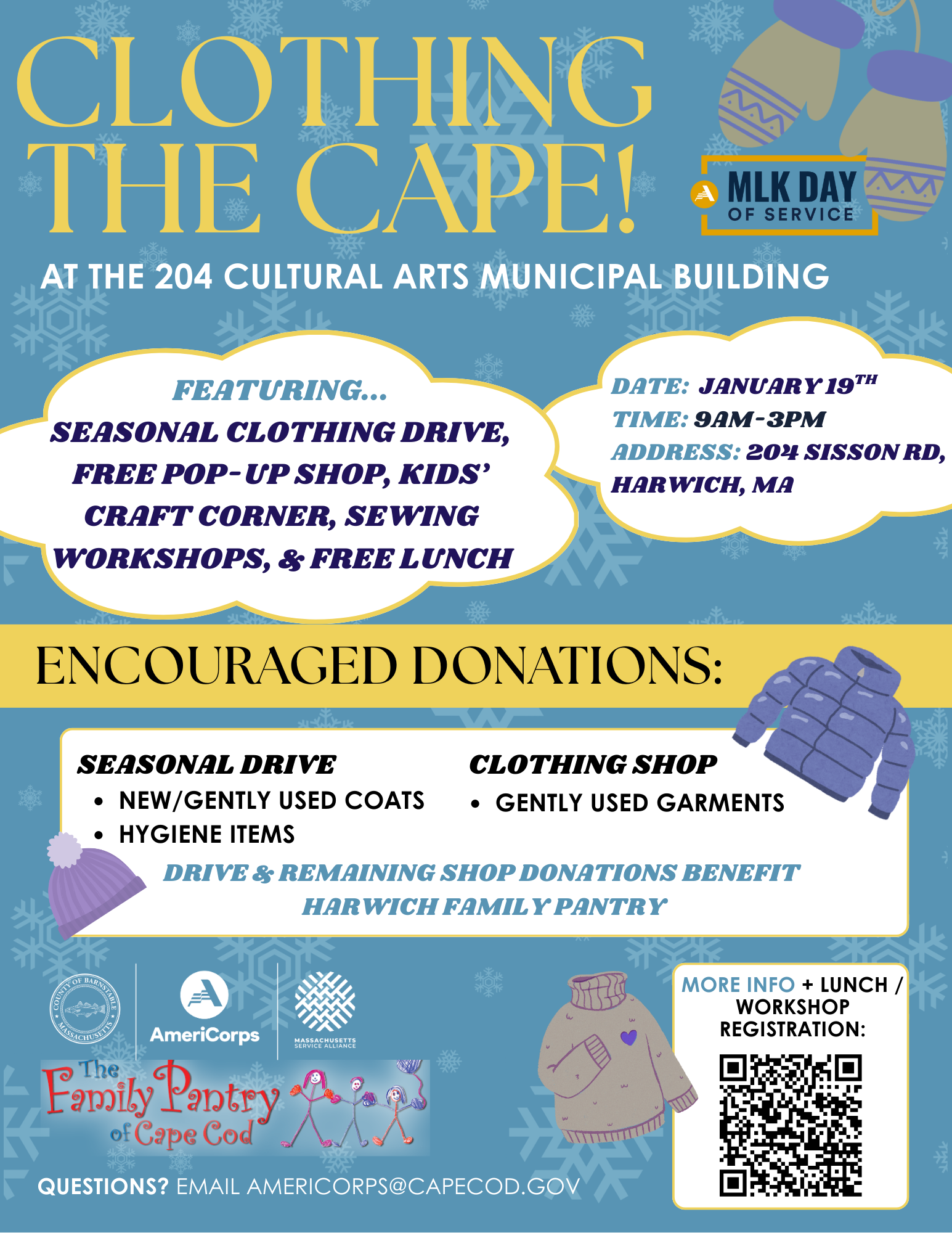Clothing the Cape: An MLK Day of Service with AmeriCorps Cape Cod ...