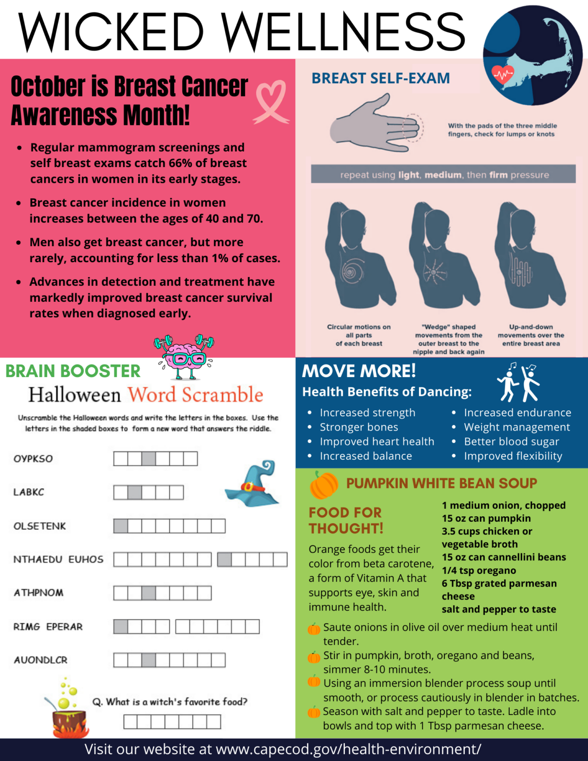 Wicked Wellness: October is Breast Cancer Awareness Month! - Barnstable ...