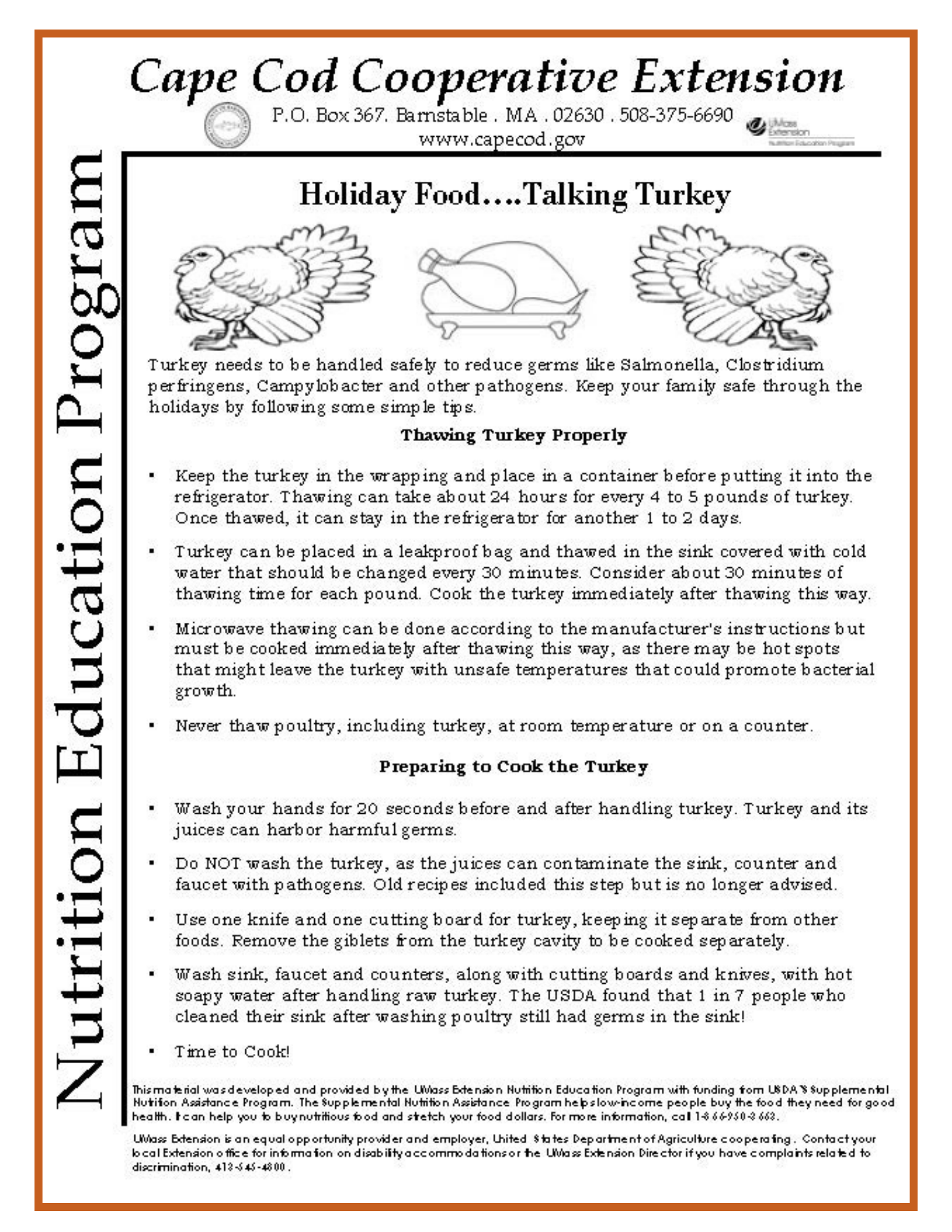 Cape Cod Holiday Guide: Turkey Safety Tips for Your Seasonal Feasts ...