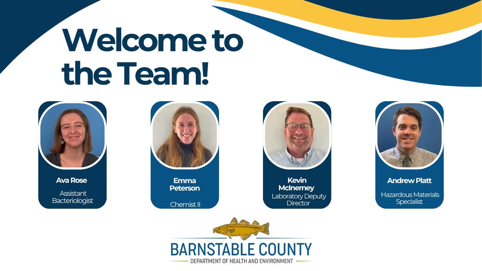 Barnstable County Department of Health and Environment Welcomes New ...