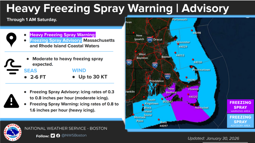 Weather Update for Barnstable County and Cape Cod | January 30, 2026, 6 ...