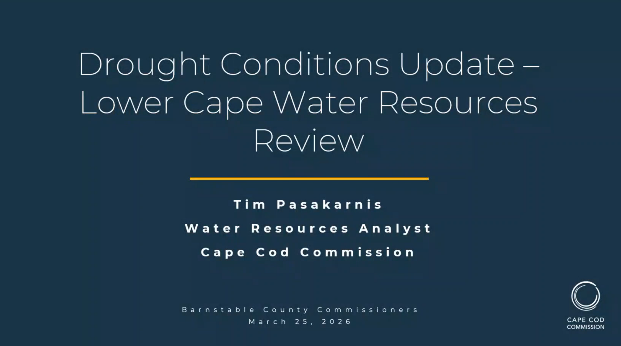 Cape Cod Drought Update: Understanding the Region’s Water Challenges ...