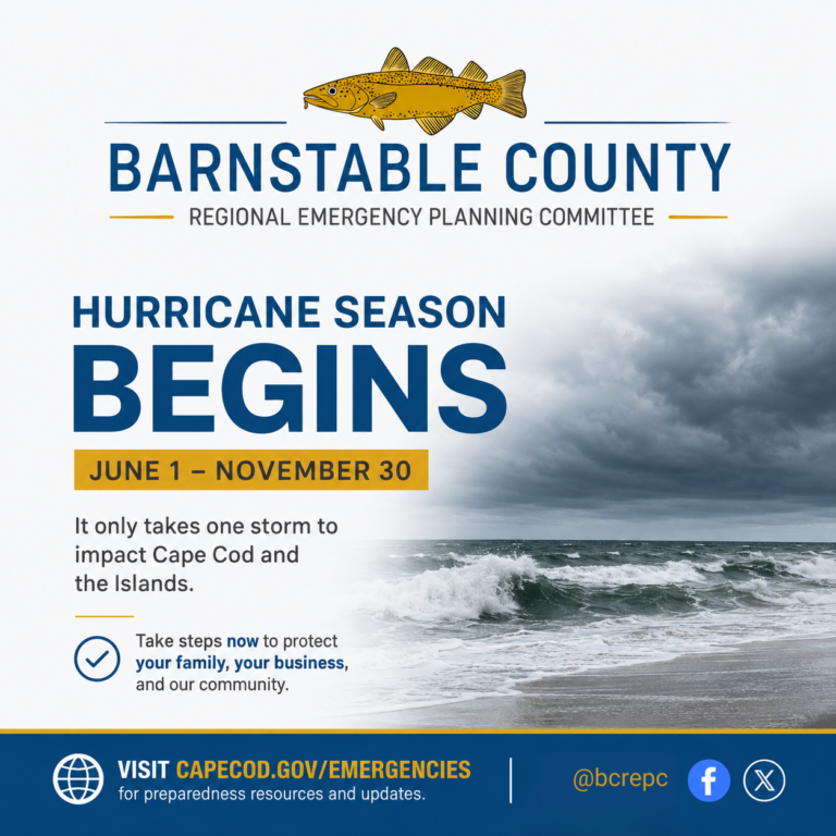 Barnstable County Encourages Preparedness as Hurricane Season Begins ...